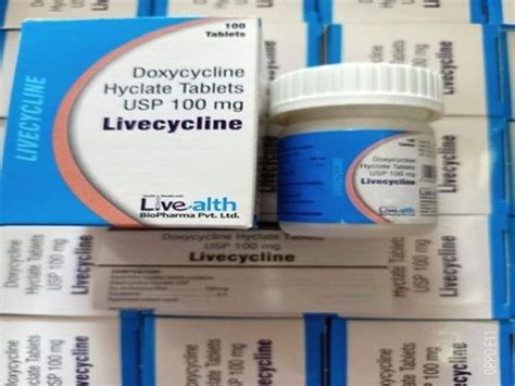 Doxycycline Hyclate 100 Mg Antibiotic Tablets Usp Cas No 24390 14 5 At