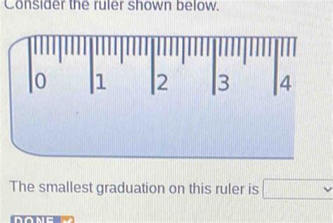 Solved Consider The Ruler Shown Below 0 1 2 3 4 The Smallest