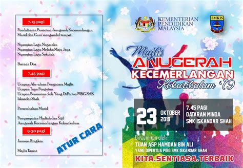 Buku Program Hari Anugerah Kokurikulum Malakowe