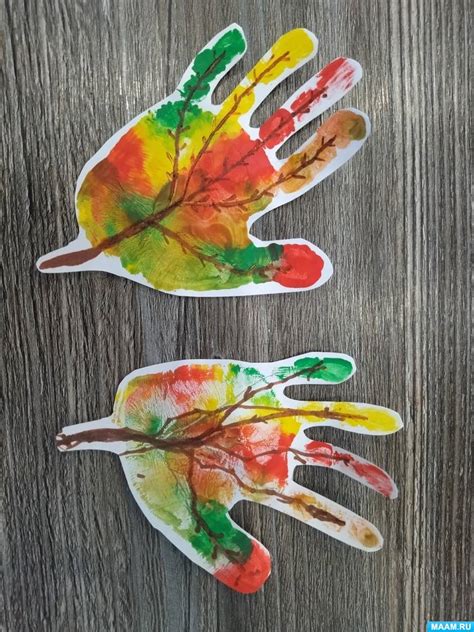 Мастер класс по рисованию отпечатками ладошек «Осенние листья 7 фото Воспитателям детских