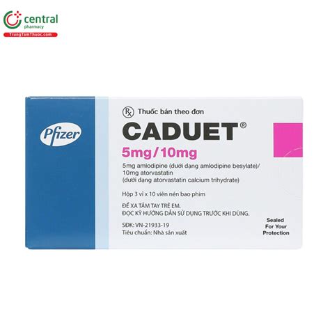 Thuốc Caduet 5mg 10mg Trị Tăng Huyết áp Phòng Ngừa Bệnh Tim Mạch