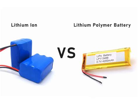 Difference Between Lithium Ion And Lithium Polymer Battery
