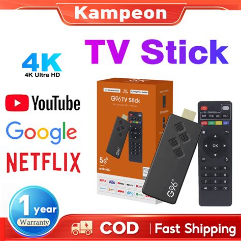 G96 Tv Stick Android 100 24g5g Dual Wifi 4k Hd Mini Tv Box Built In