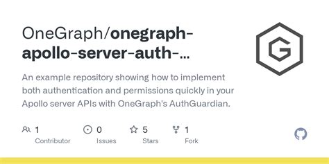 Github Onegraphonegraph Apollo Server Auth Example An Example Repository Showing How To