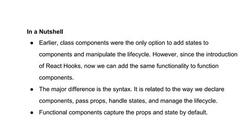 React Class Components Vs Functional Components Which Is Better Pptx