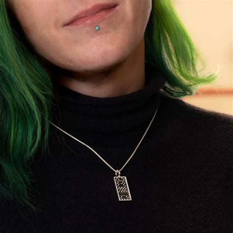 First Supercomputer Cray 1 Pendant Necklace Computer Jewelry