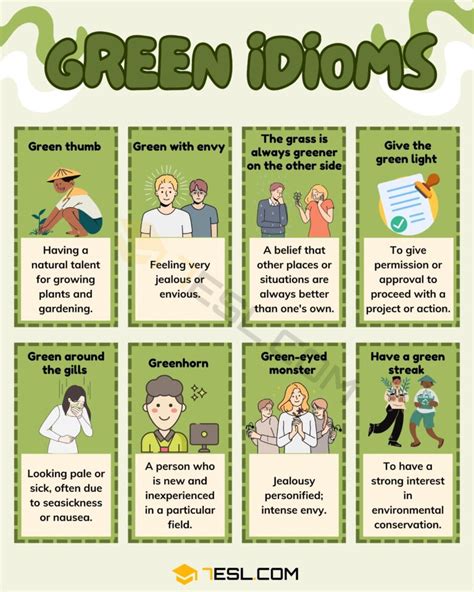22 Green Idioms in English with Examples • 7ESL
