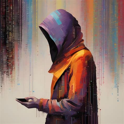 Premium Ai Image A Vibrant Flowing Of Colorful Binary Matrix