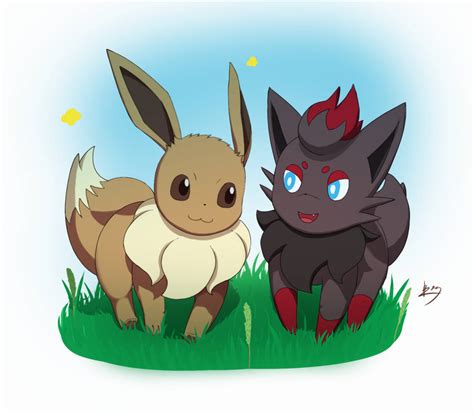 Eevee X Zorua By Bighm On Deviantart