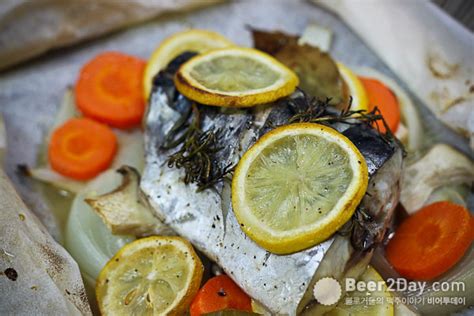 삼치 파피요트 종이에 싸서 구워먹는 향기로운 생선요리