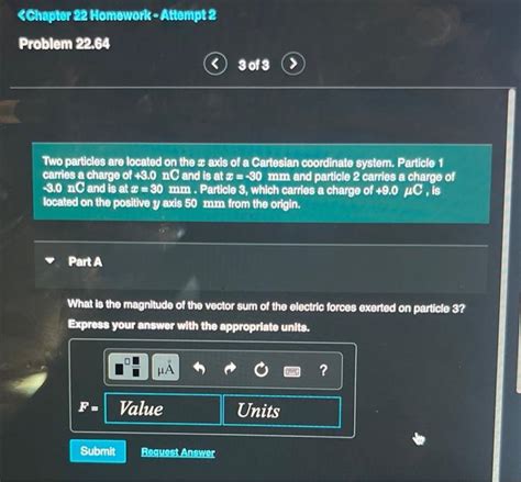 Solved Two Particles Are Located On The X Axis Of A Chegg