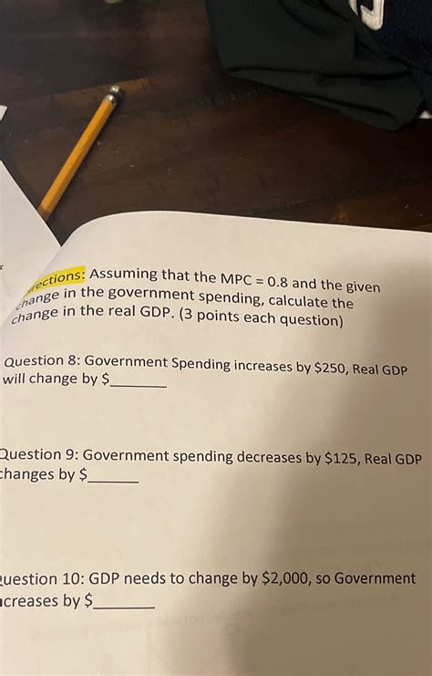 Solved Rections Assuming That The MPC And The Given Chegg