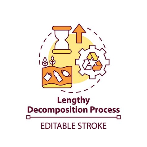 Lengthy Decomposition Process Concept Icon 2165309 Vector Art At Vecteezy
