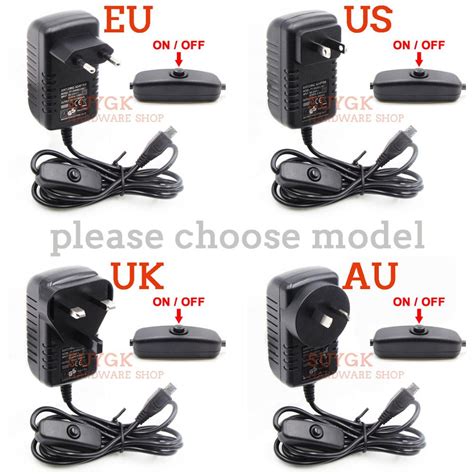 5v3a 5v3a Raspberry Pi 3 Model Bplus Power Adapt Grandado