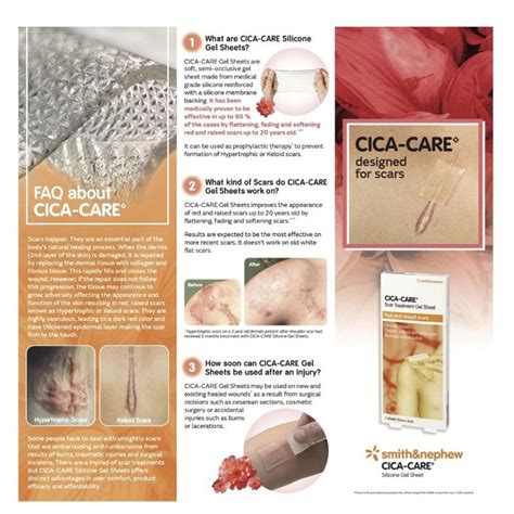 Smith Nephew Cica Care Silicone Gel Sheet 12 X 3cm Effective