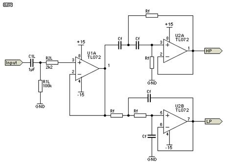 12db Octave Crossover Network Basiccircuit Circuit Diagram