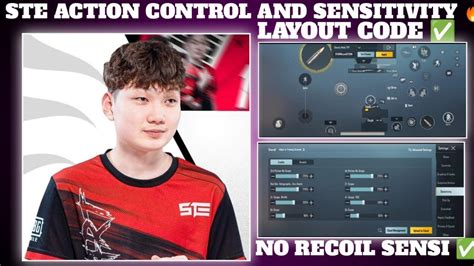2023 Ste Action Sensitivity Settings Ste Action Control Settings