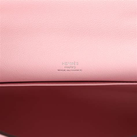 Hermes Kelly Pochette Rose Sakura Swift Palladium Hardware