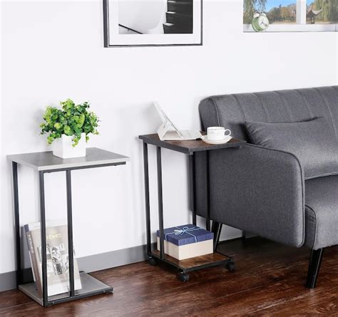 Premium Photo End Table C Shaped Side Table