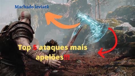 God of War top 5 melhores ataques do machado leviatã YouTube