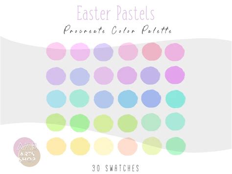 Easter Procreate Color Palette Bundle Color Palette For Procreate