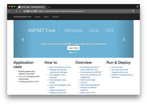 Aspnet Core Mvc アプリケーションの Docker コンテナを Heroku で動かしてみた Present