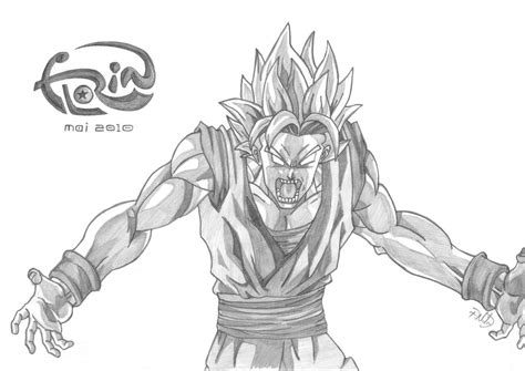 Goku Angry Ssj2 By Floflagy On Deviantart