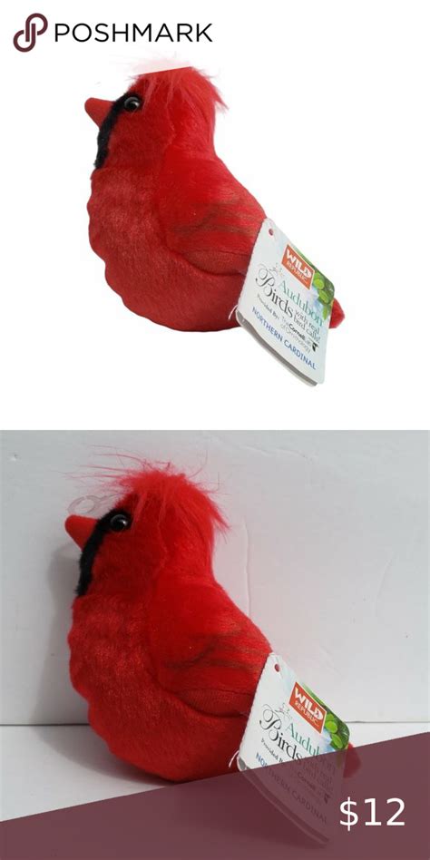 Audubon Society Wild Republic Plush Toy Animal Northern Cardinal 5 In