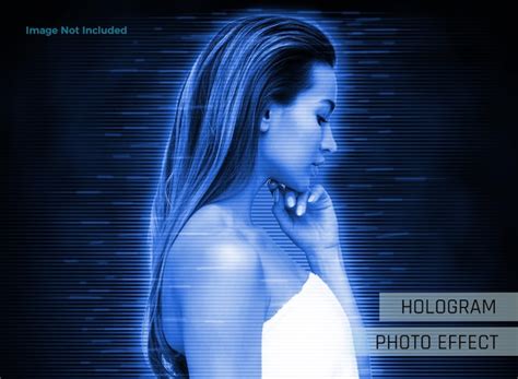 Premium Psd Psd Hologram Manipulation Photo Effect