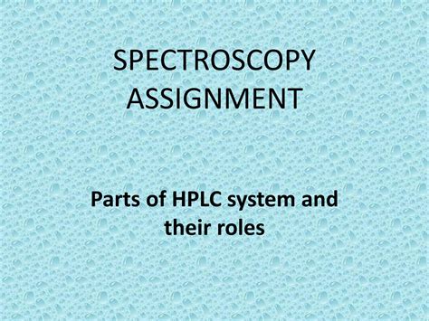 Solution Parts Of Hplc System Studypool
