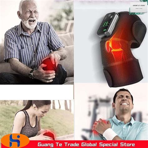 Electrically Heated Vibrating Knee Massager Far Infrared Knee Brace