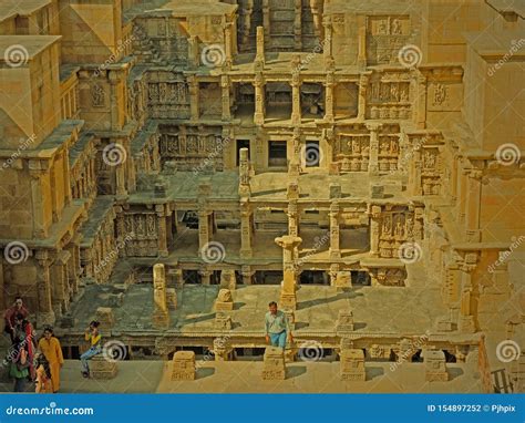 Ancient India Stepwell In Gujarat State India Editorial Photography