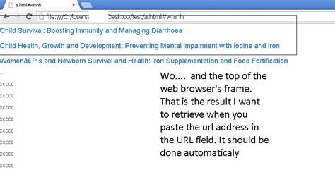 Jquery Space Between Web Browsers Frame And The Title Stack Overflow