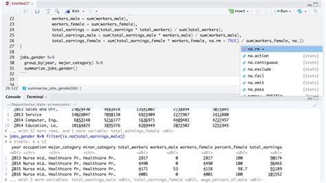 Tidy Tuesday Screencast Analyzing Data On Women In The Workplace Youtube