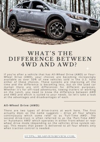 Whats The Difference Between WD And AWD By Vini Foster Issuu