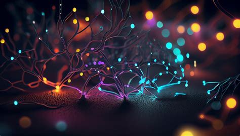 Premium Photo Abstract Background With Connecting Dots And Linesgenerative Ai