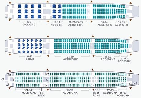 Seat Map Garuda Indonesia