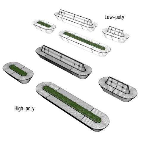 Modelo 3d Bancos Modulares Delta Turbosquid 1991016