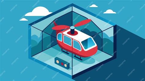 Premium Vector A Simulation Of An Evtol Ride Takes Place In A