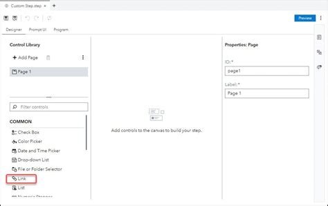 Sas Viya Link Control For Custom Steps