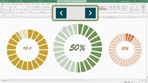 GRÁFICO DE ANILLO CON PORCENTAJE EN EXCEL