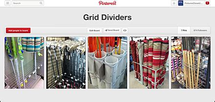 Freestanding Retail Spade Divider Display Fixtures Close Up RetailPOP