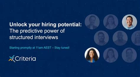 Unlock Your Hiring Potential The Predictive Power Of Structured
