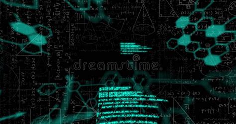 Image Of Scientific Data Processing Over Mathematical Equations On