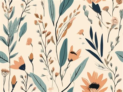 Premium Ai Image Abstract Minimalist Wallpaper In Boho Style