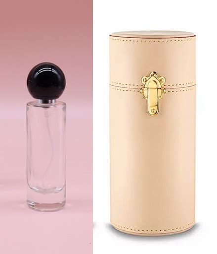 Women Perfume Bottle Round Refillable Glass Spray Bottle Custom Empty