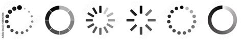 Loading Icons Set Load Bar Icons Set Of Loading Icon In A Row