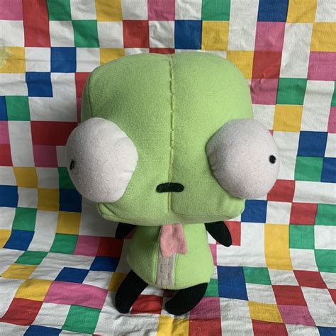Invader Zim Gir Plush ⚔️ Dated 2002 About 11 Inches Depop