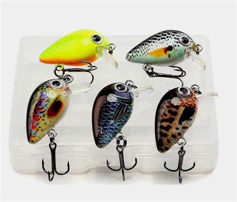Lucky Joes 1 14 In Mini Crank Baits Set B 5 Pcs In Handy Mini Storage