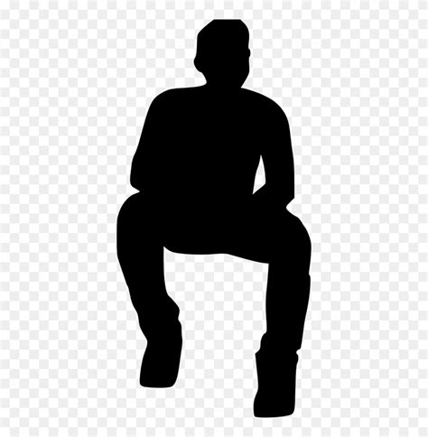 Download Human Sitting Silhouette Png Clipart 5420574 Pinclipart